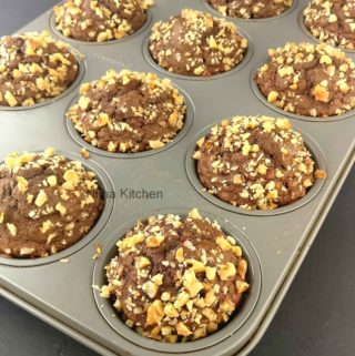 Eggless Ragi Millet Banana Muffins Video Recipe - Nitha Kitchen