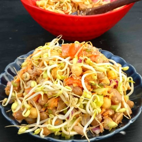 Nitha Kitchen - peanut veg salad bowl recipe recipe