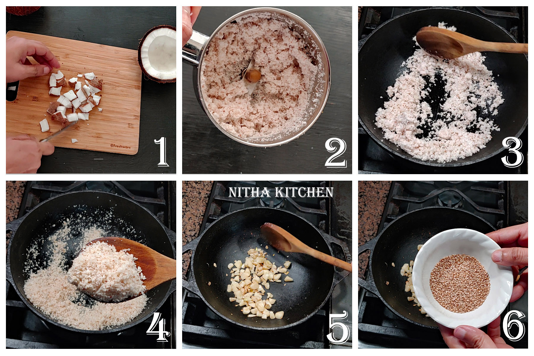 Dry Garlic Chutney Powder Recipe - Nitha Kitchen