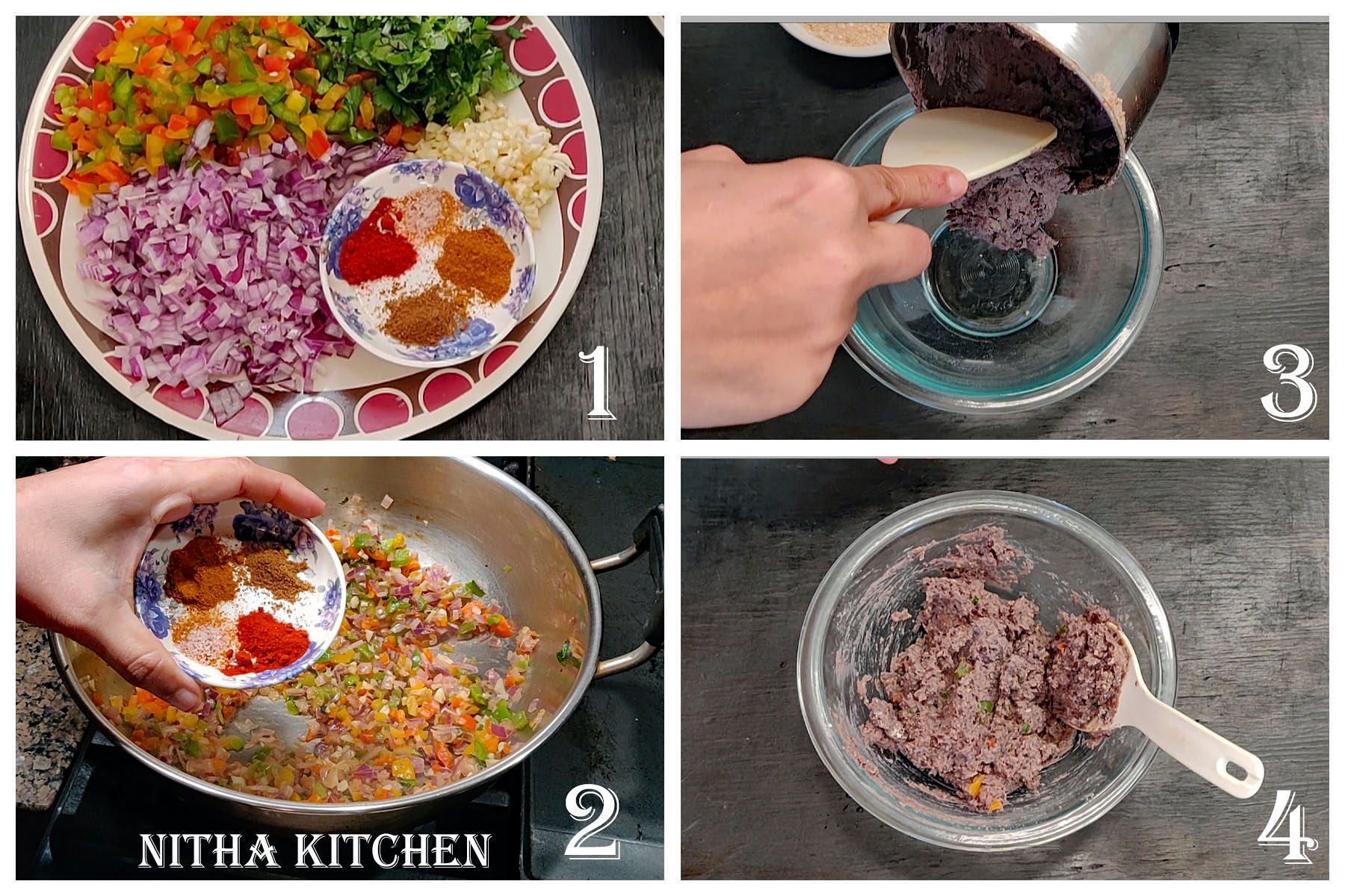 Homemade Black Bean Patty Burger Recipe - Nitha Kitchen
