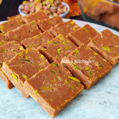 Bournvita Burfi Video Recipe - Nitha Kitchen